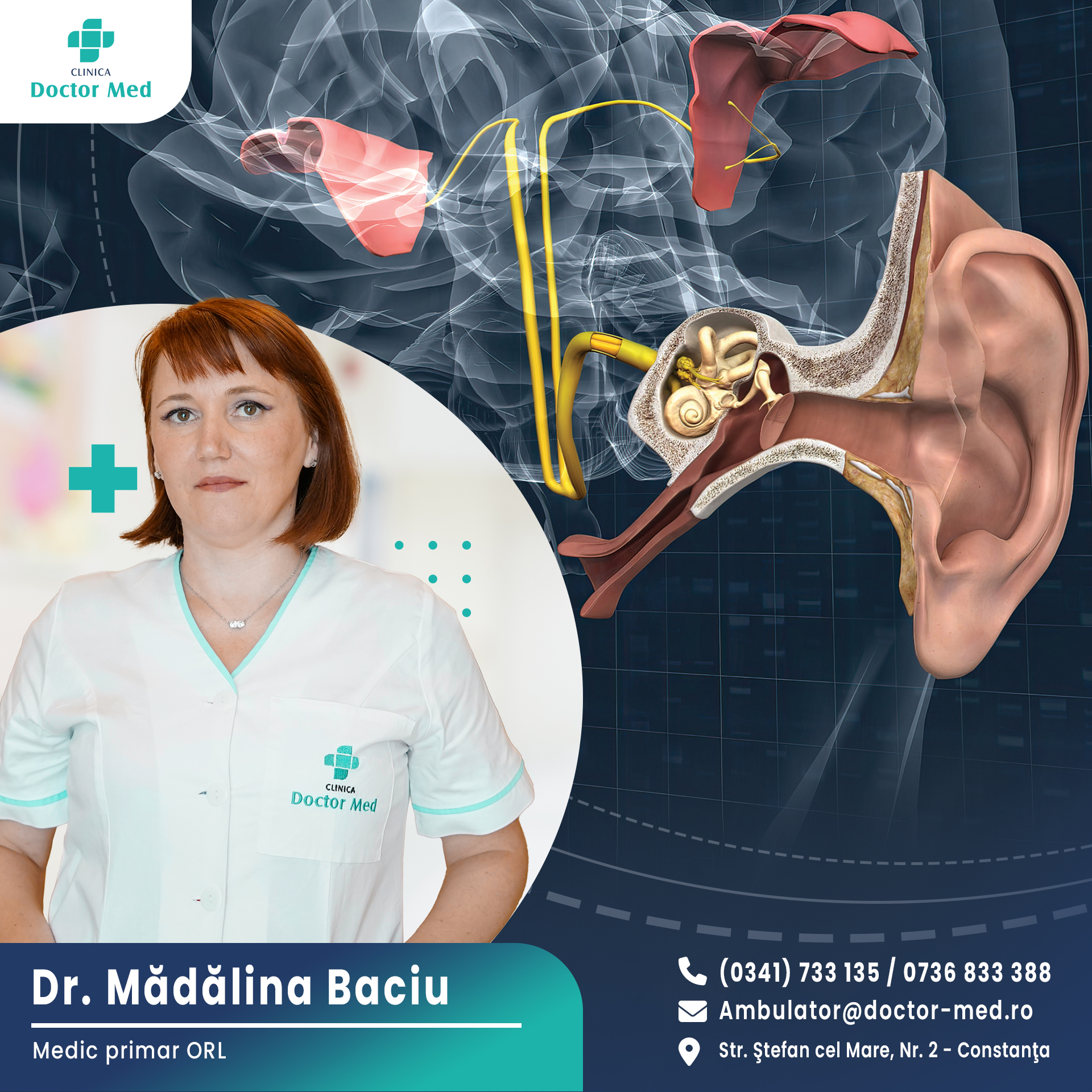 Afecțiuni ORL? Vino la Clinica Doctor Med pentru un diagnostic corect ...